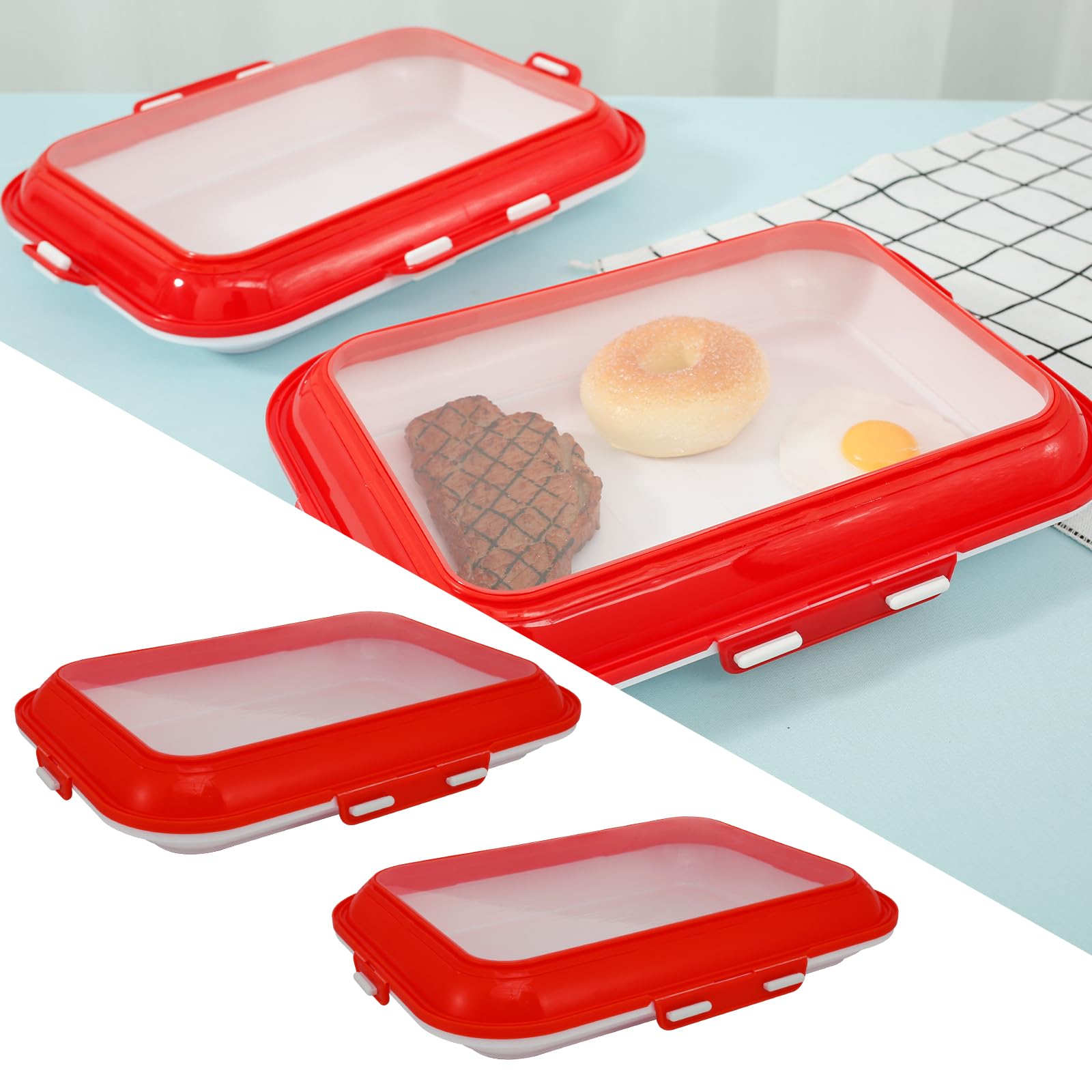 Amazon.com: 2Pcs Food Preservation Trays, Food Storage Container with ...
