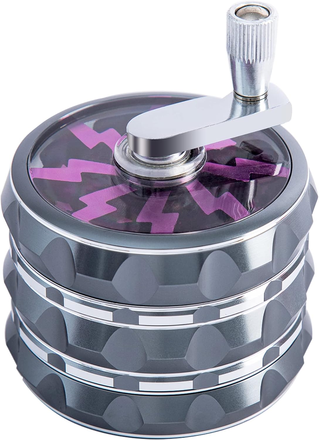 Amazon.com: VRUPINZE 2.5 inch Hand Crank Aluminium Large Grinder with ...