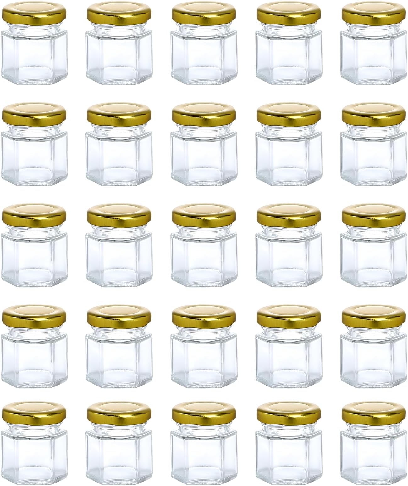 lakeland Small Square Presentation Gifting Jars & Lids 130ml x 6 ...