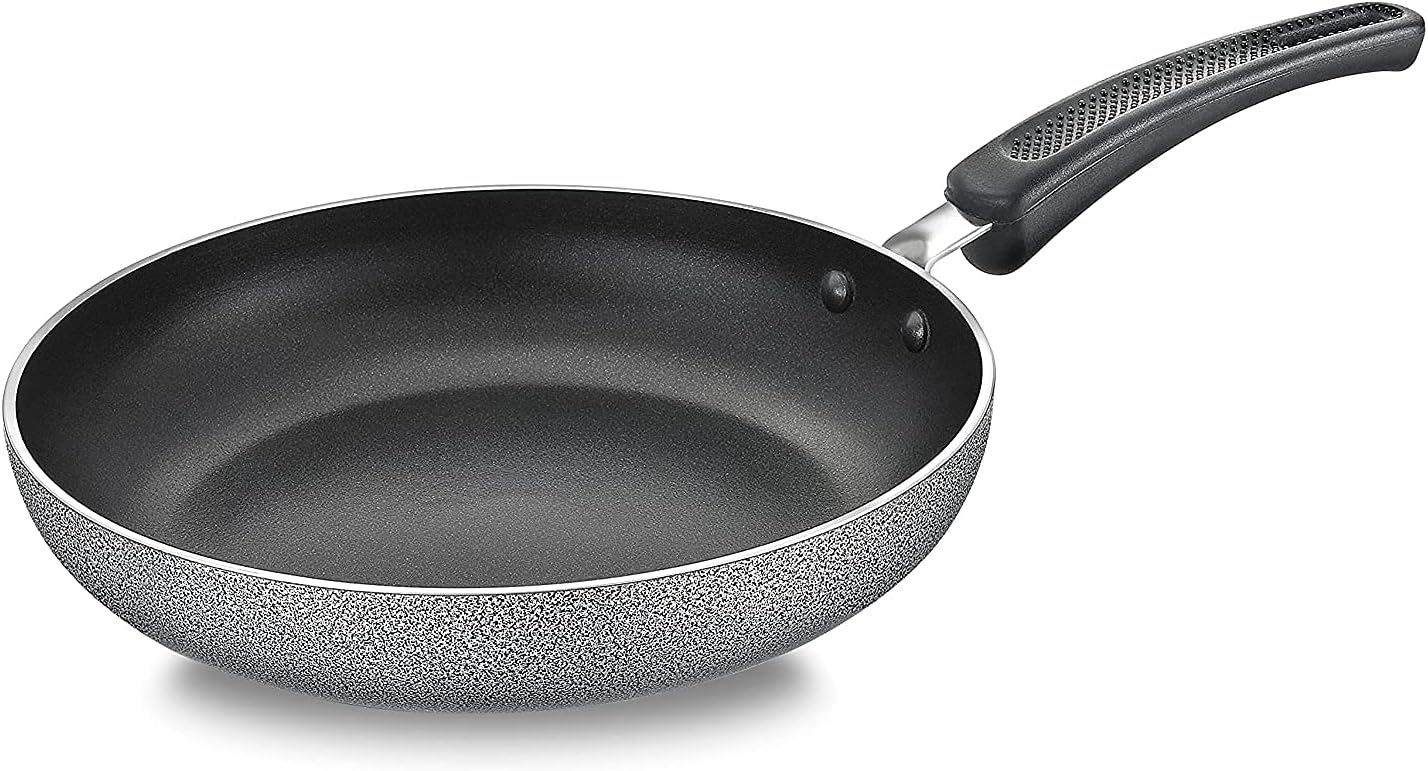 Buy Hawkins Futura 24 cm Frying Pan, Non Stick Fry Pan with Glass Lid ...
