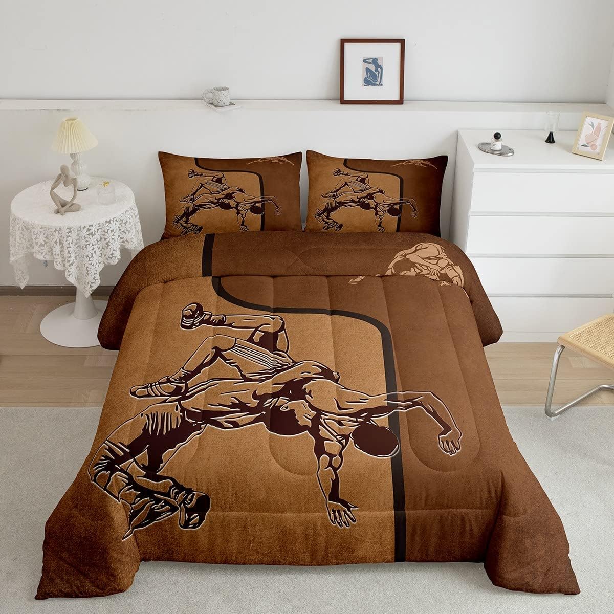Amazon.com: Castle Fairy Wrestling Sports Full Size Comforter Set ...