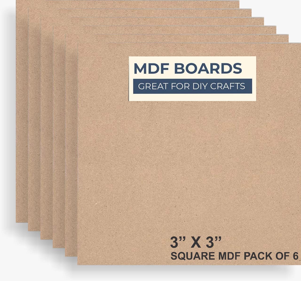 Variety Canvas 6 Piece A4 Size MDF Boards for Art and Craft, Wood MDF ...
