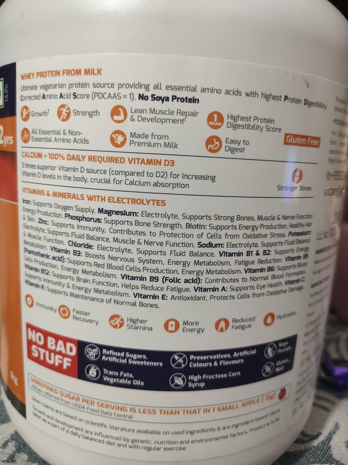 Gritzo SuperMilk Height+ (7-12y Boys), 10g Protein (Double Chocolate ...