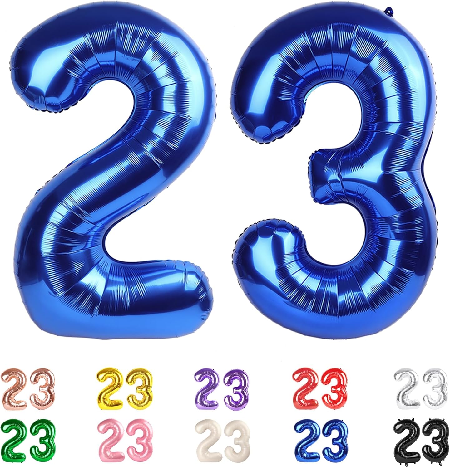 Amazon.com: 23 Balloon Numbers, 23rd Birthday Decorations for Women Men ...