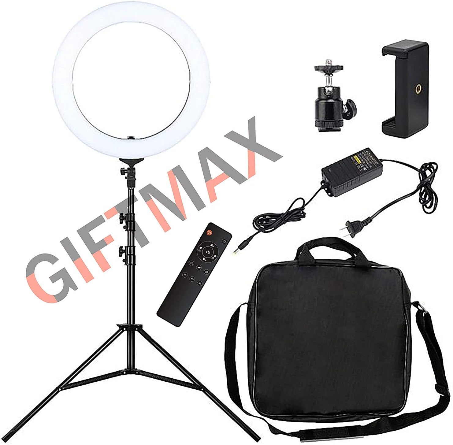 HIFFIN 18" Professional Big LED Ring Light with 9 Feet Tripod Stand | 2 ...