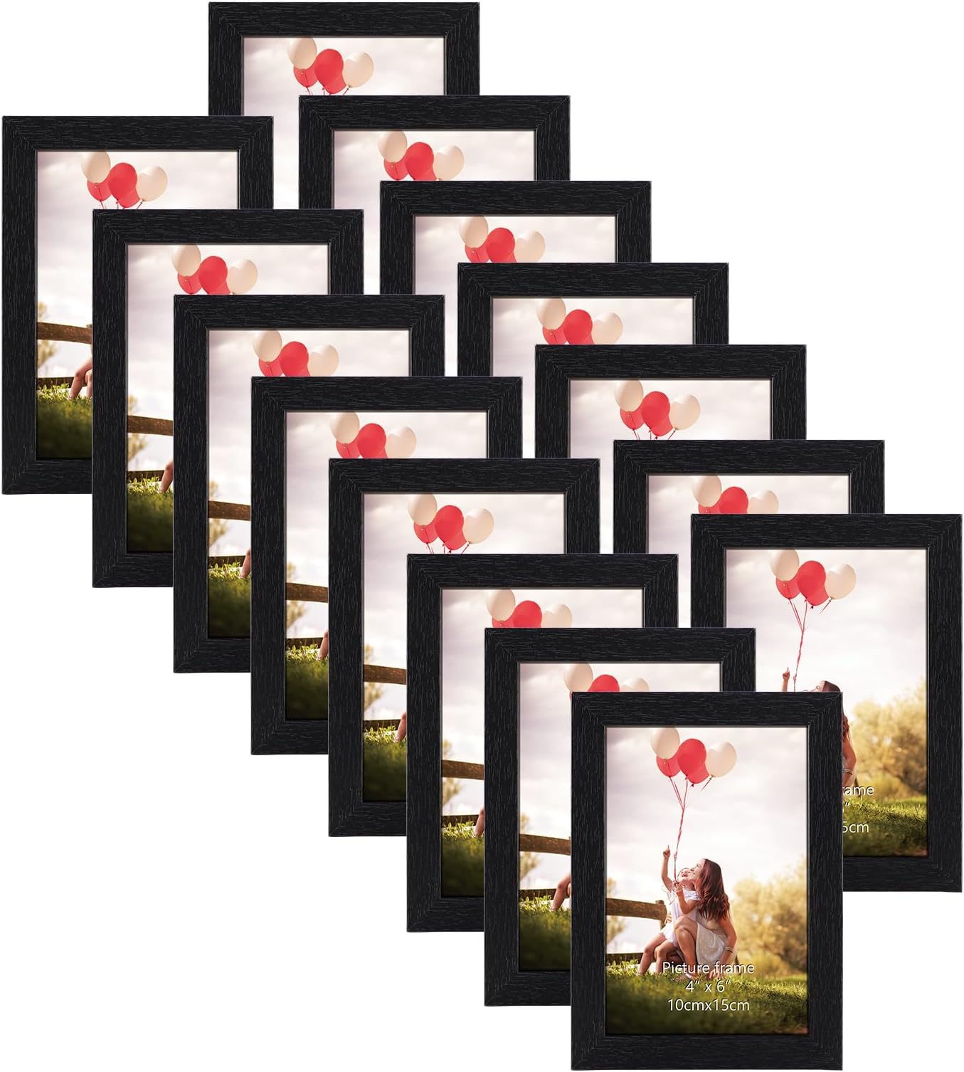 Amazon.com - Amazing Roo 6x8 Black Picture Frame Set of 6, Display 6 by ...