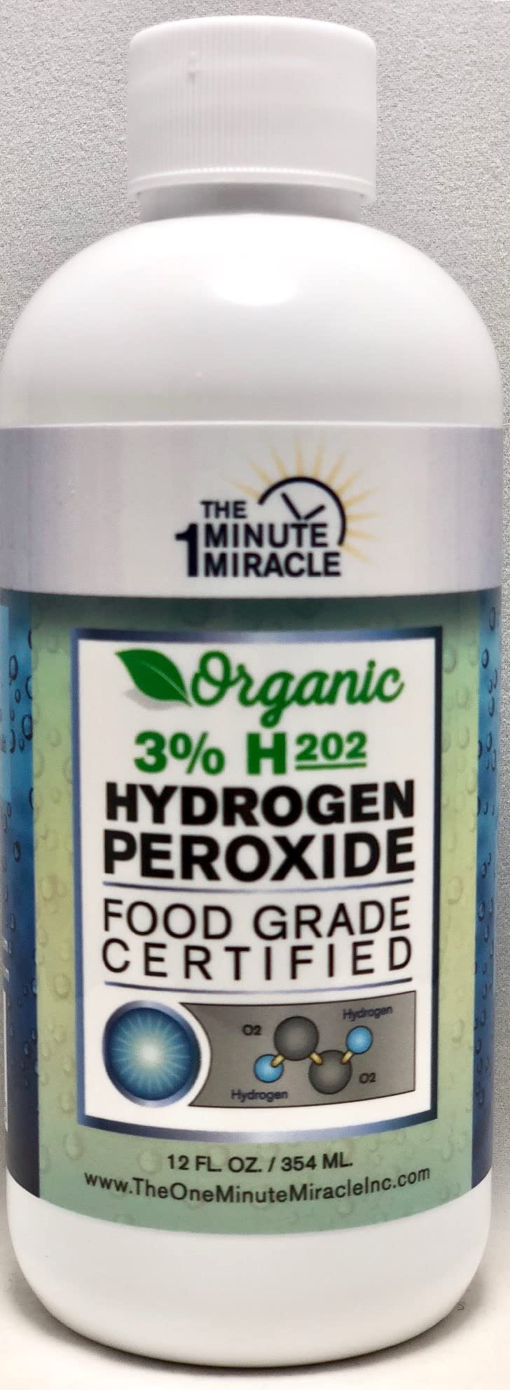 Buy 3% Hydrogen Peroxide Food Grade H2o2-12 oz Bottle with 1 oz Bottle ...