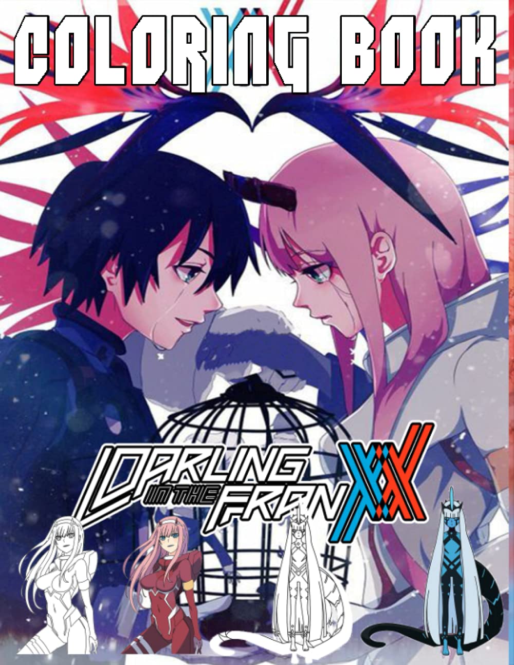 Darling In The Franxx Coloring Book A Book Can Help | Desertcart UNITED ...