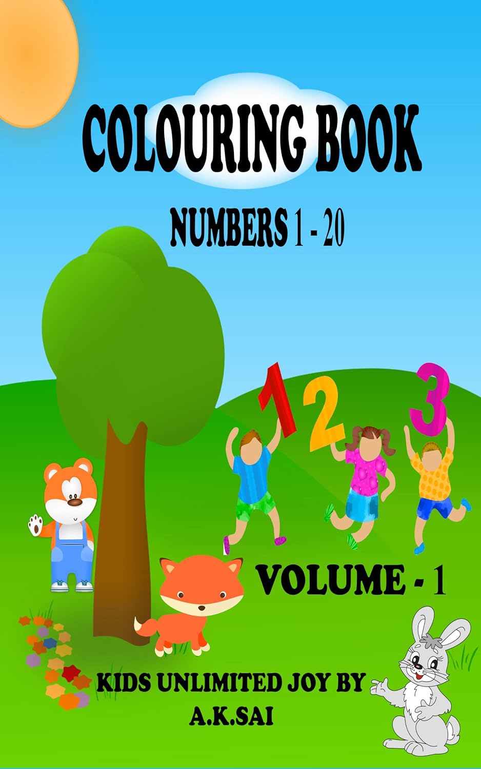 COLOURING BOOK - NUMBERS (1-20)- 123 - KIDS UNLIMITED JOY - Kindle ...