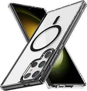 Amazon.com: Lunivop for Samsung Galaxy s24 Ultra Case Hard [Compatible with Magsafe Wireless ...