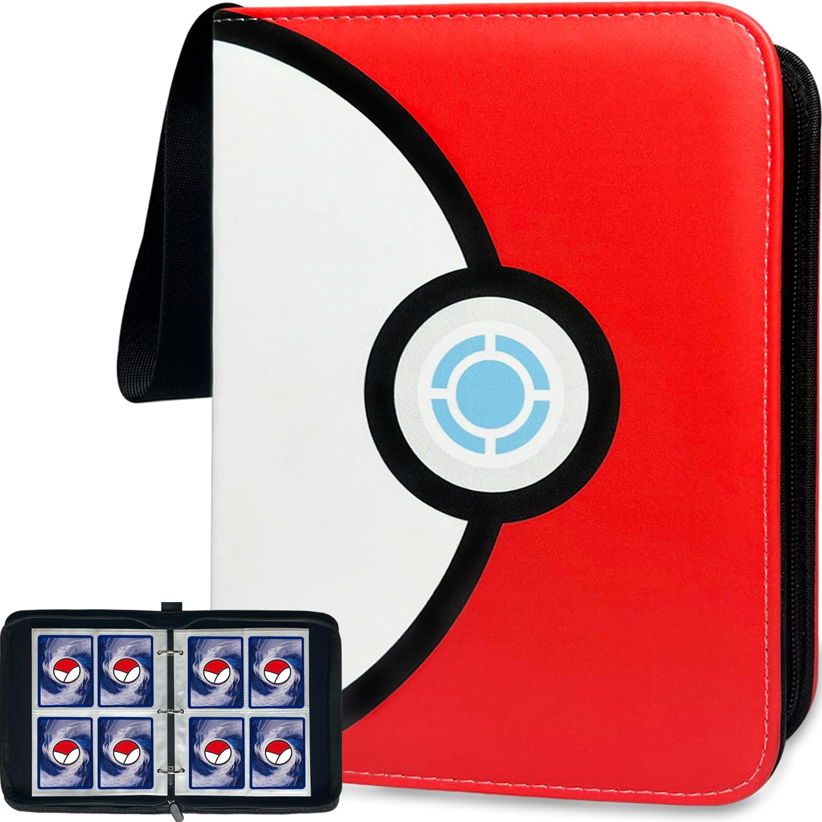 Amazon.com: TopDeck Mini TopLoader Binder | Holds 96 Cards | 4 Pocket ...