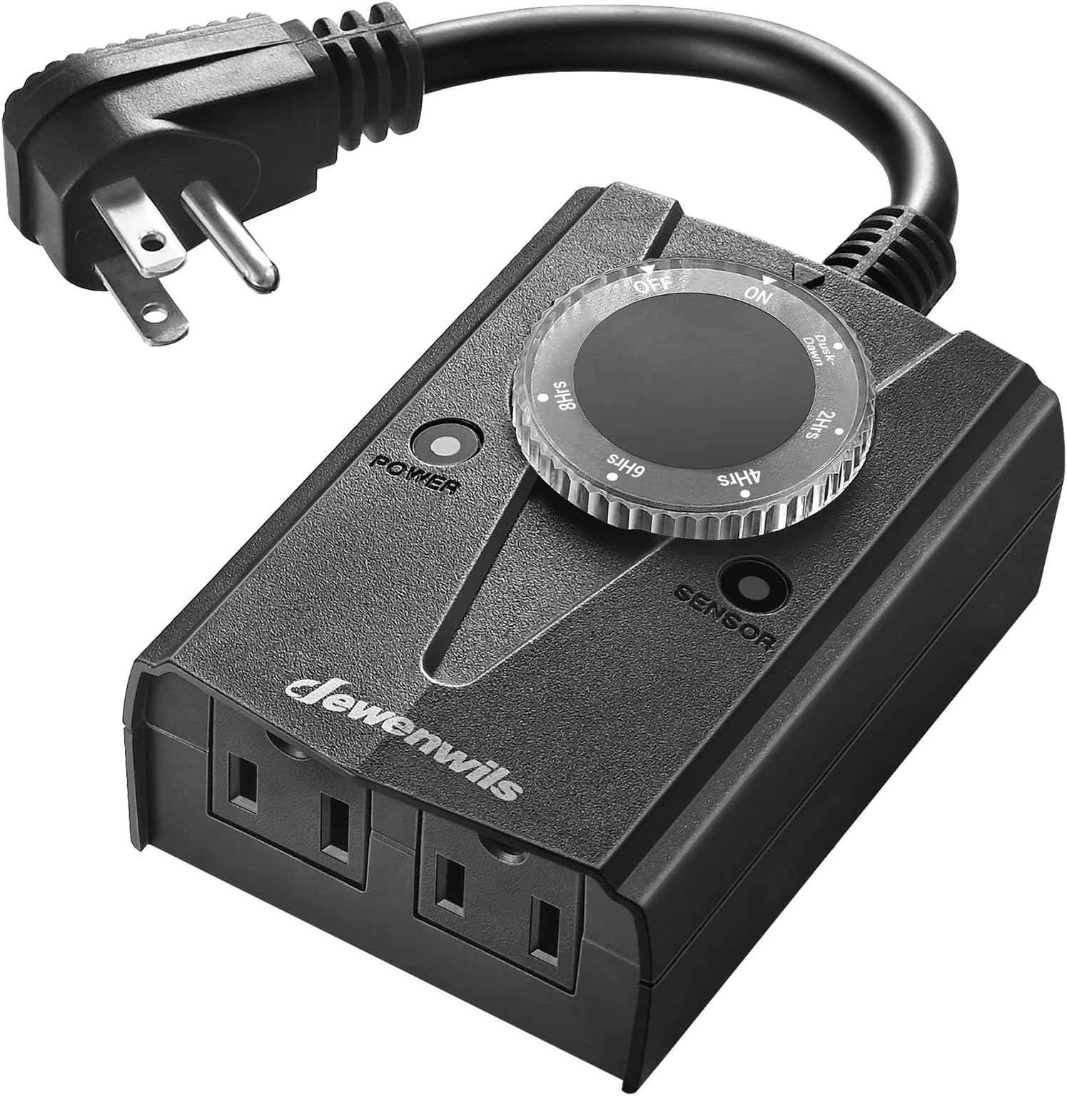 ECOPlugs Outdoor Light Timer Outlet waterproof, Christmas Lights Timer ...