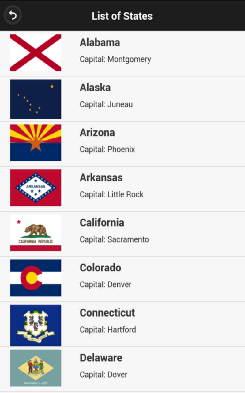 US States Capitals & Flag Quiz - App on Amazon Appstore