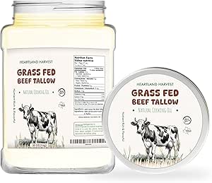 Pure Canadian Beef Tallow (32 oz / 1kg) | Premium Cooking Fat for High ...
