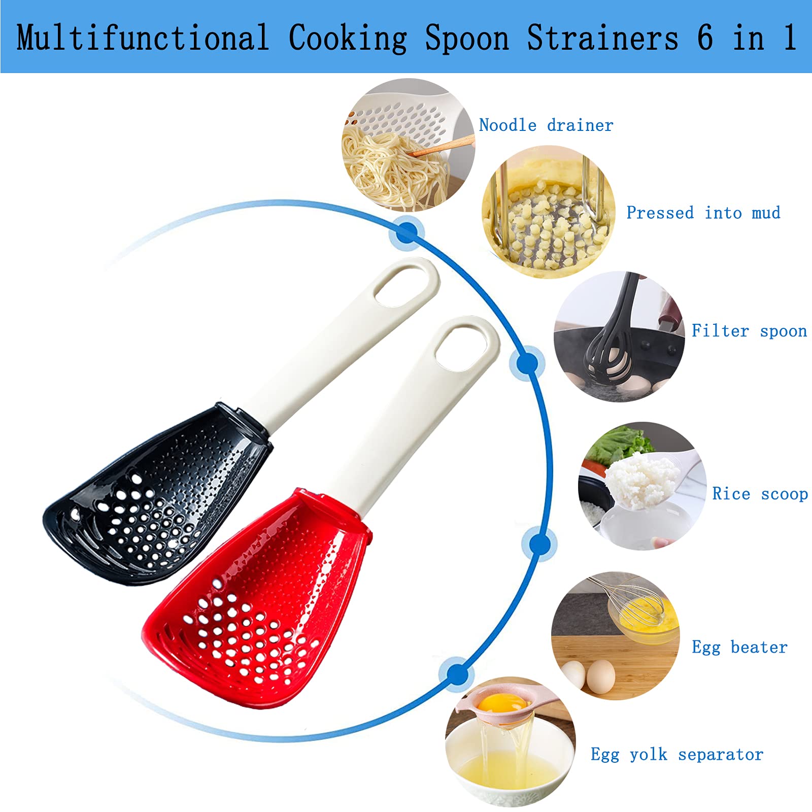 Silicone Spatula With Grater Consensuts Multi Function Spoon 6-in-1 ...
