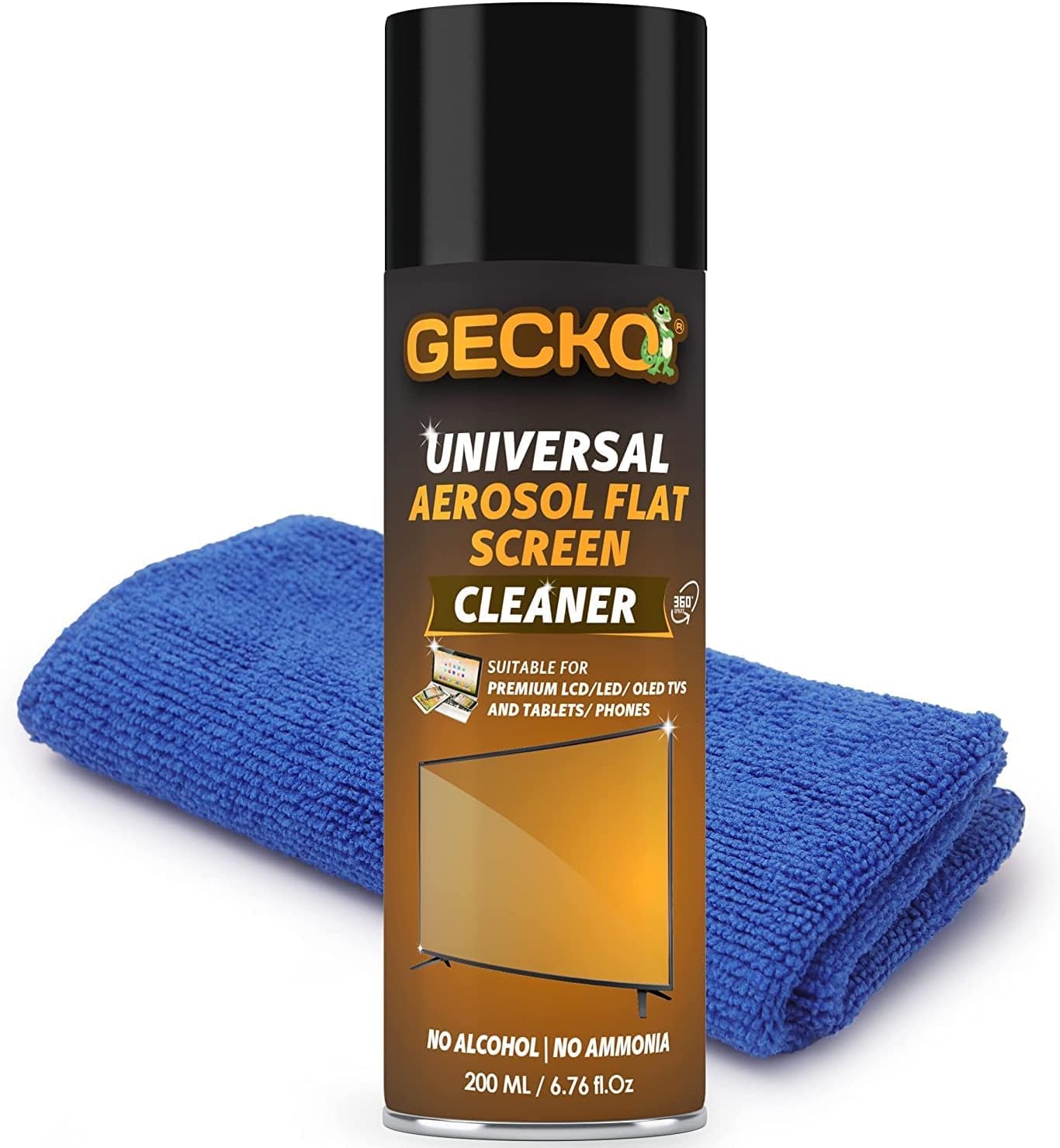 Buy Klenzmo Screen and Camera Lens Cleaner Spray with Microfiber Cloth ...