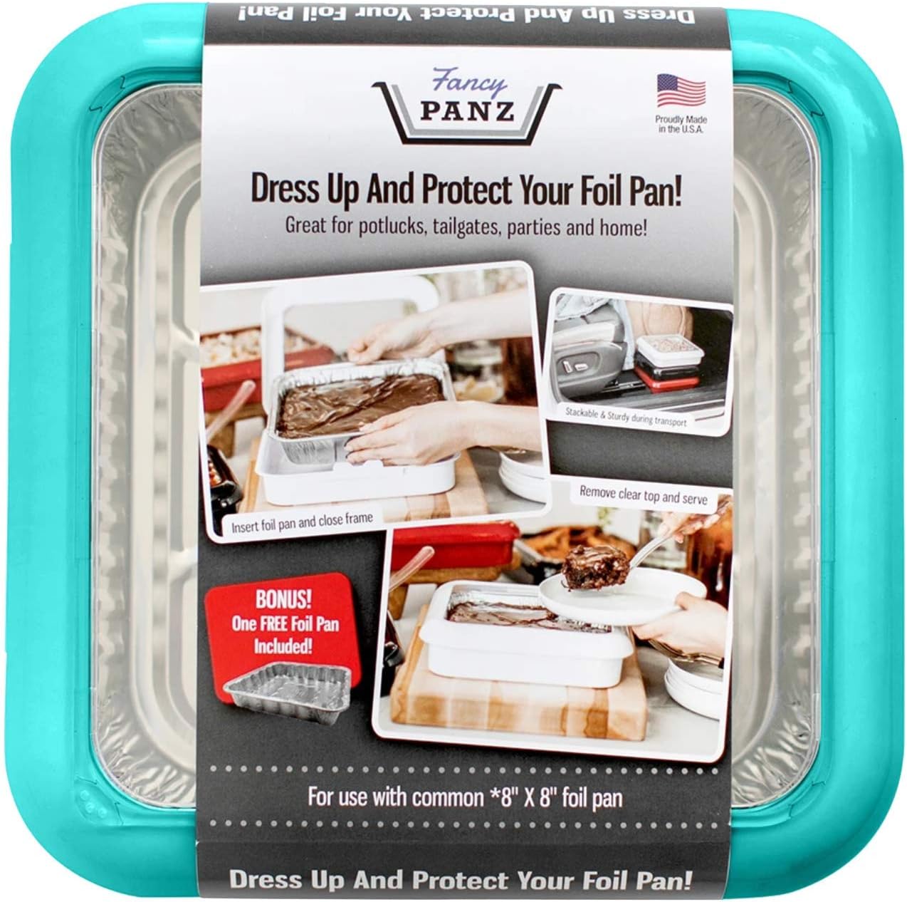 Amazon.com: Fancy Panz 8x8, Dress Up & Protect Your Foil Pan! Foil Pan ...