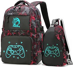 Amazon.com | Pawsky Kids Backpack for Boys Girls Elementary Primary Middle School Bags Cool ...