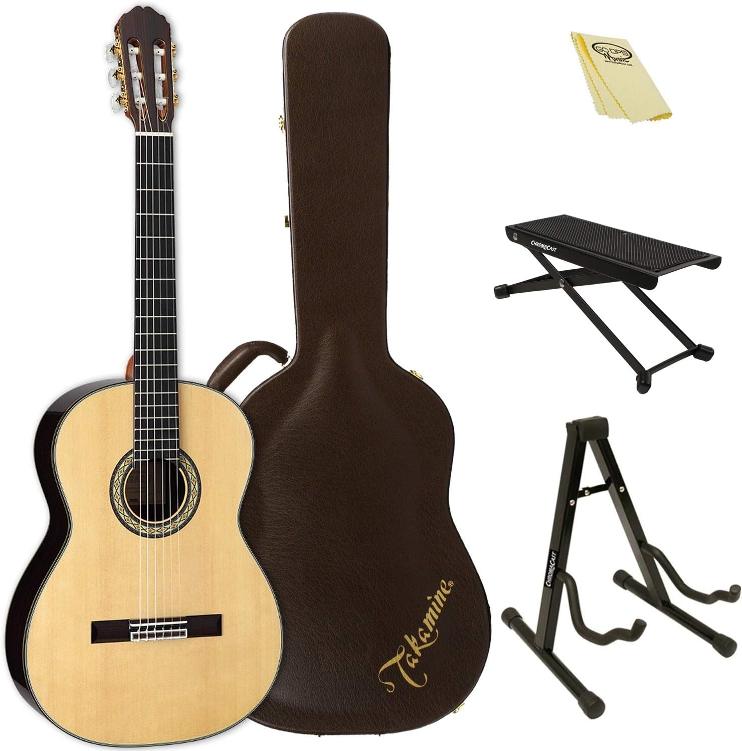 Amazon.com: Takamine 6 String Acoustic Guitar Pack, Right Handed (H8SS ...