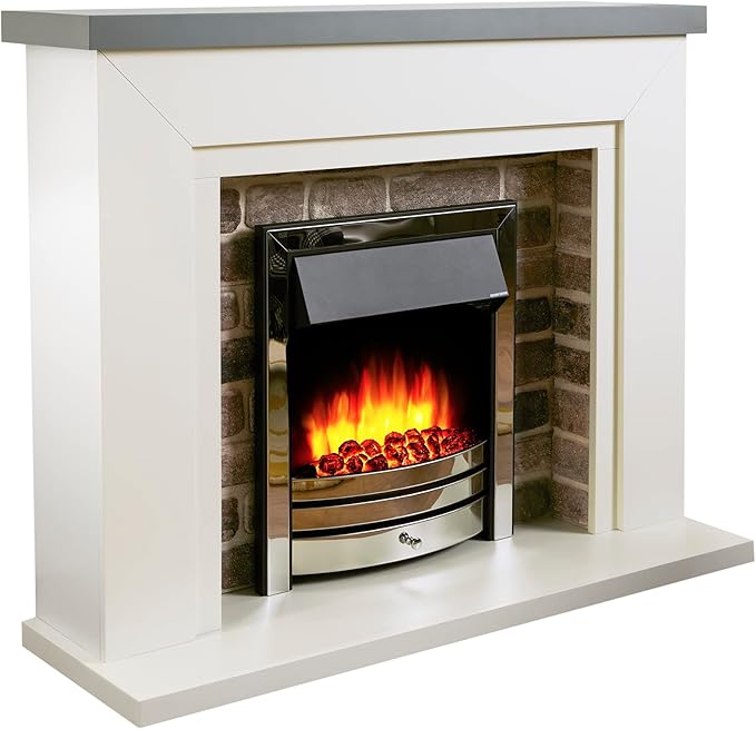 Endeavour Fires Flamborough 48” Electric Fireplace Suite with Surround ...