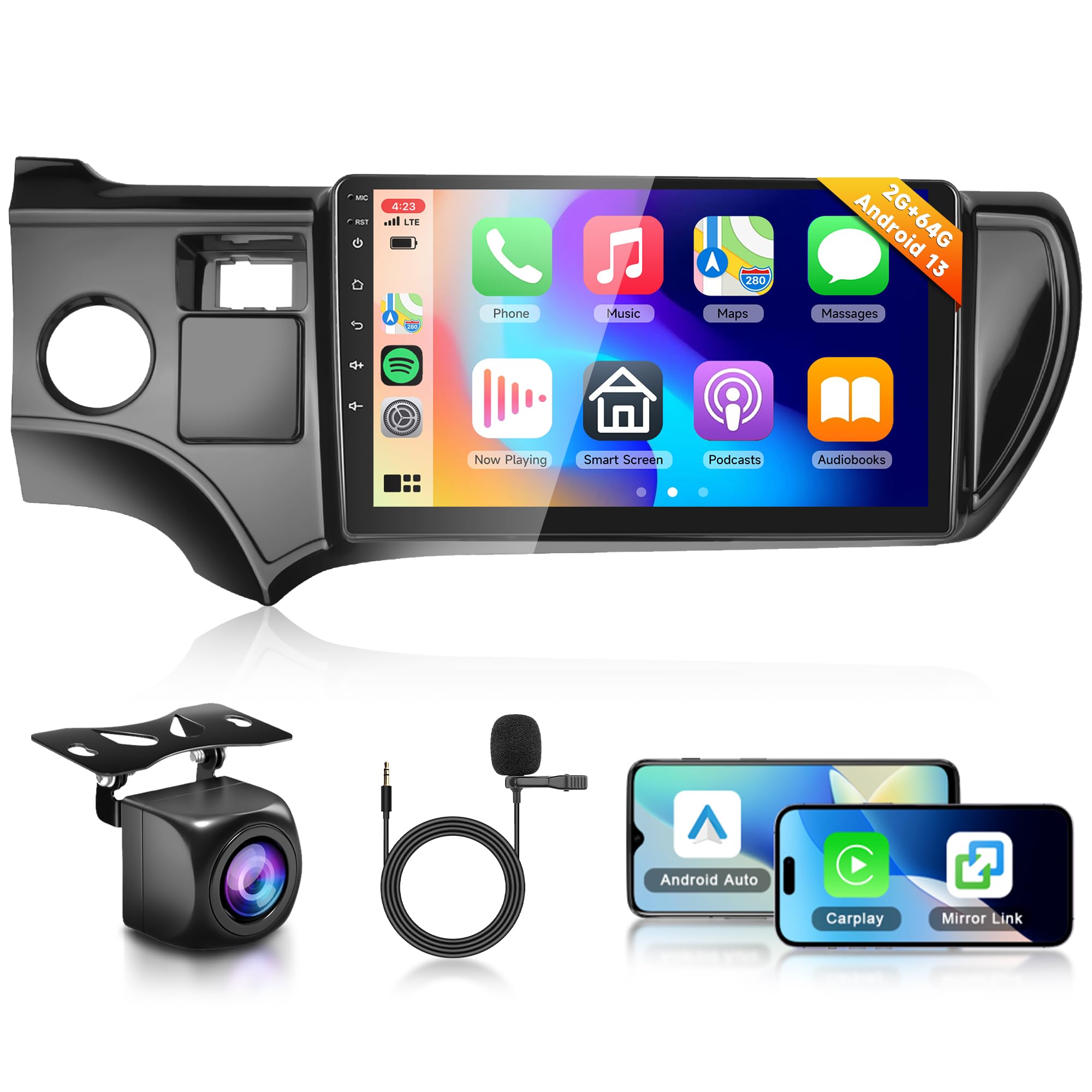 Amazon.com: 2G 64G Radio for Toyota Prius C 2012 2013 2014, Rimoody ...