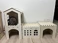 Woiworco Extra Large Rabbit Hideout, Wooden Rabbit Castle Bunny ...