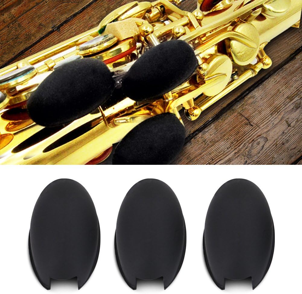 Amazon.com: KAIY 3Pcs Saxophone Rubber Thumb Rest, Black Silicone Thumb ...