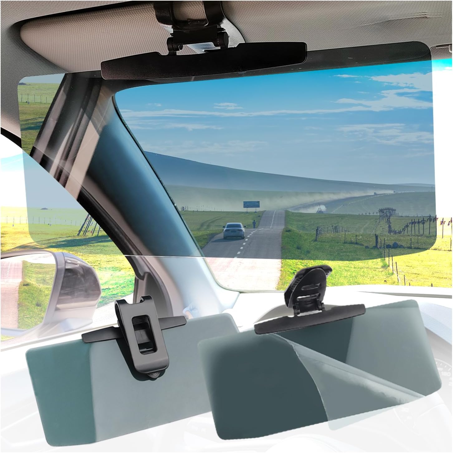 Amazon.com: Anti-Glare Sun Visor for Car,Car Shade for Sun Protection ...