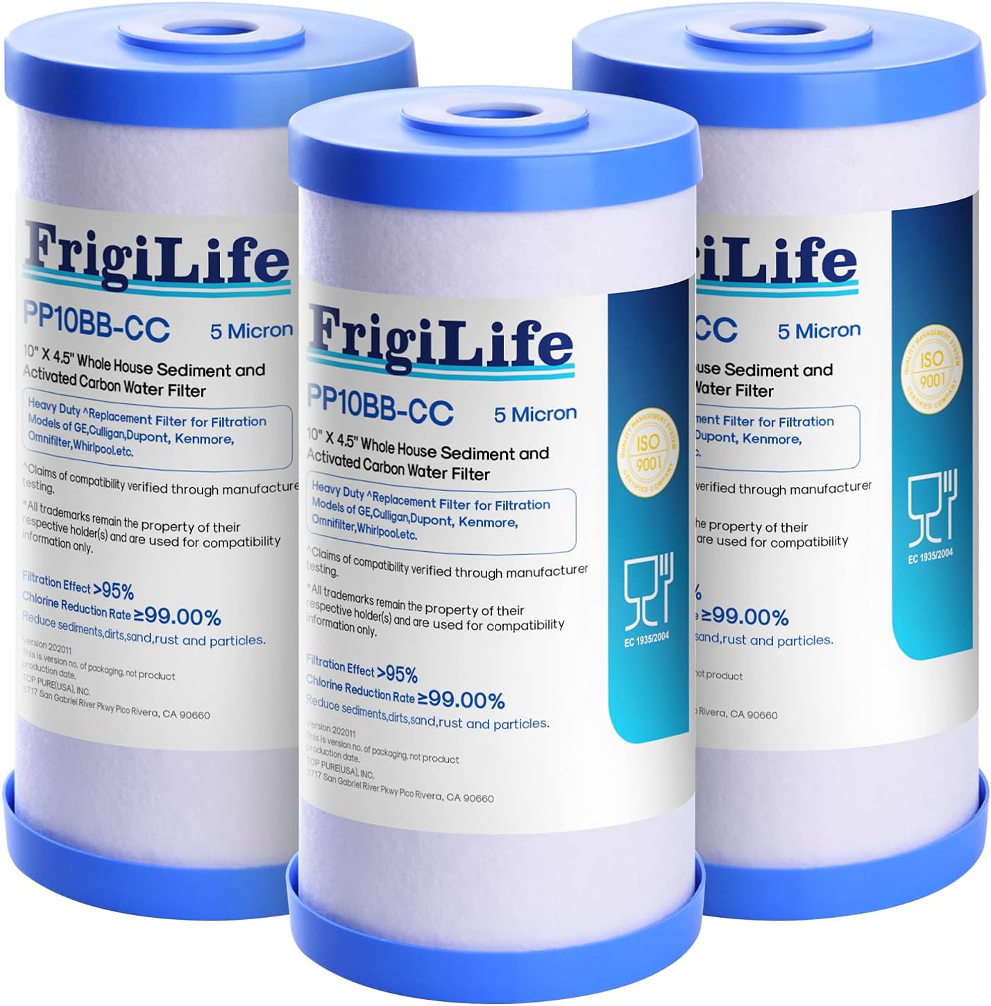 Amazon.com: 10-Inch Whole House Carbon Block Water Filter -4.5" x 10"-5 ...