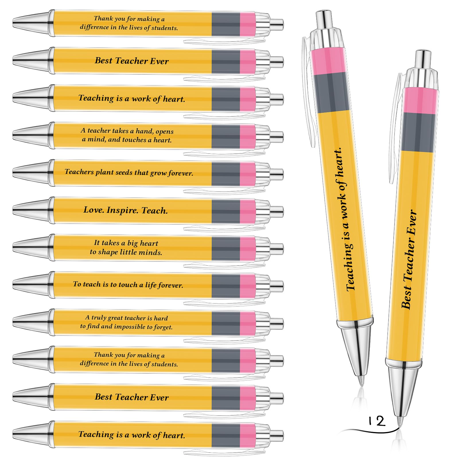 Snapklik.com : 12 Pcs Teachers Pens Bulk Teacher Appreciation Gifts ...