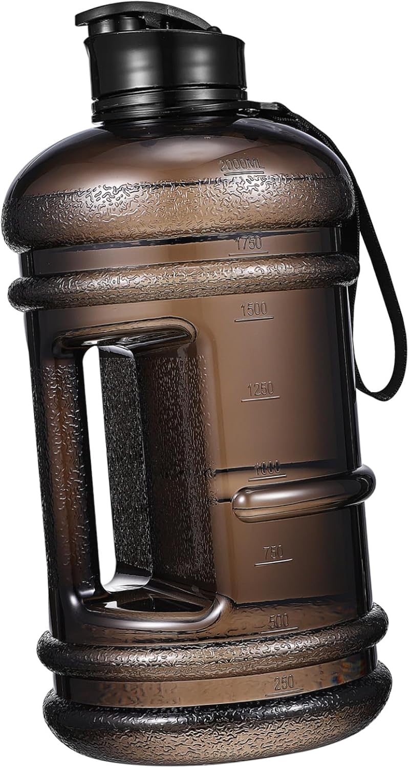 Amazon.com: BRIGHTFUFU Water Bottle Gallon 68 Oz Water Jug Sports Water ...