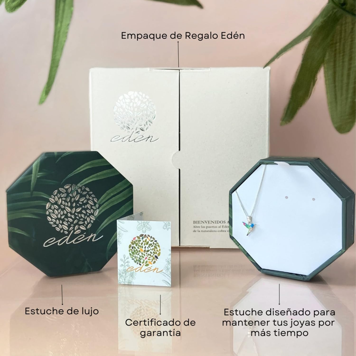 Edén joyas | Collar mujer Colibrí Violeta - Joyeria para mujer ...