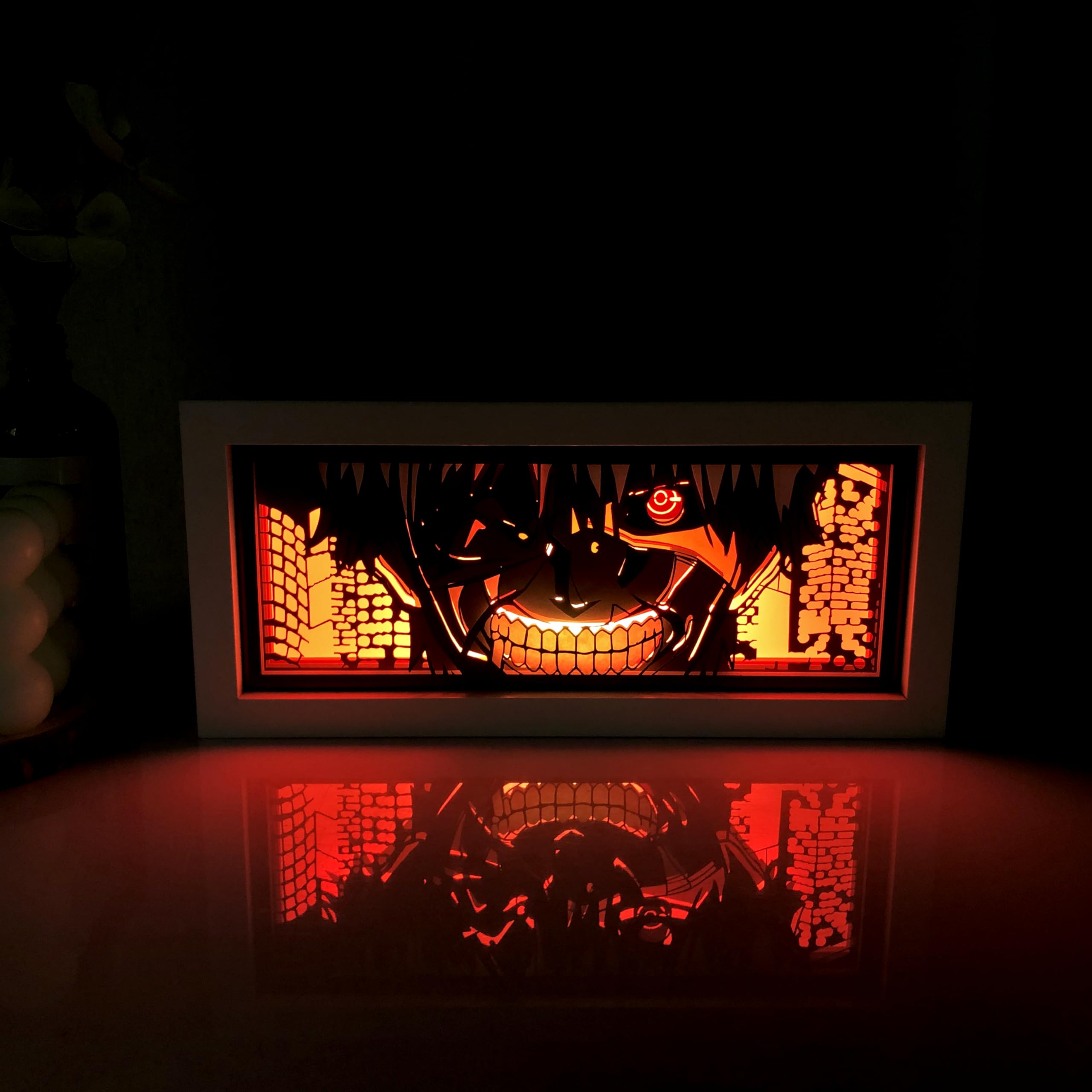 Anime Led Light Box Anime Paper Cut Light Box Handmade Manga Shadow ...