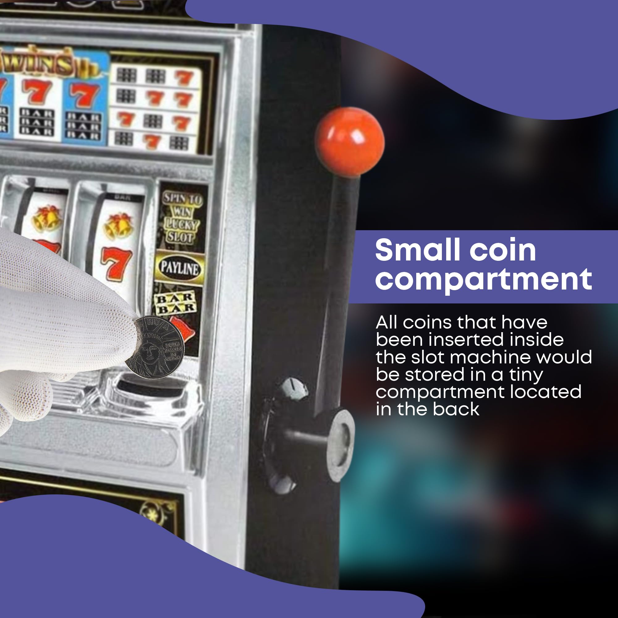 Mirage Imports Jumbo 15" Slot Machine Coin Bank | Casino Toy Slots ...