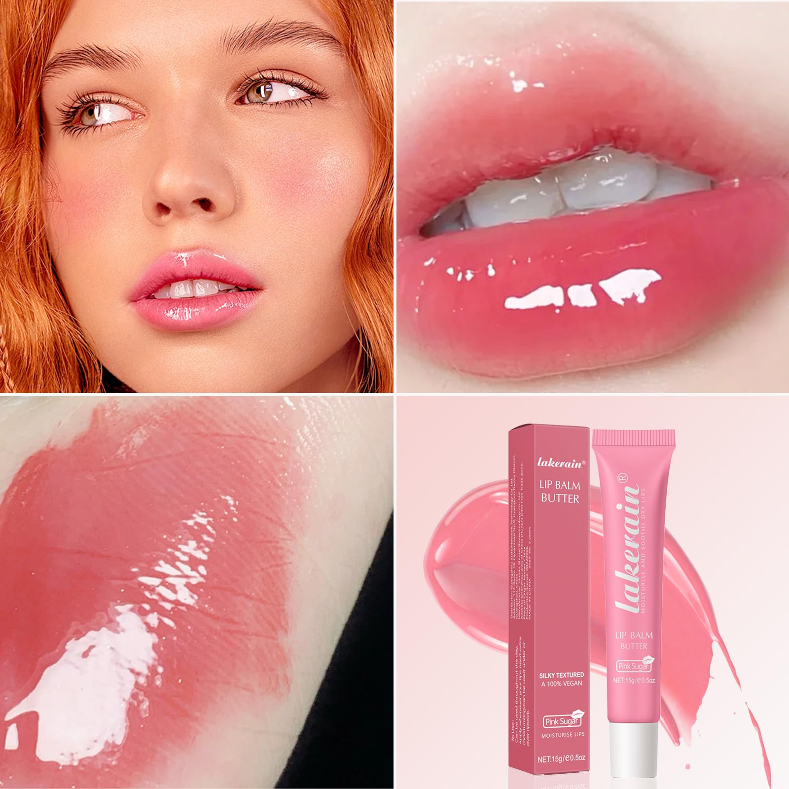 2 Color Summer Lip Butter Balm, Lip Mask, Lip Balm, Moisturizing Lip ...