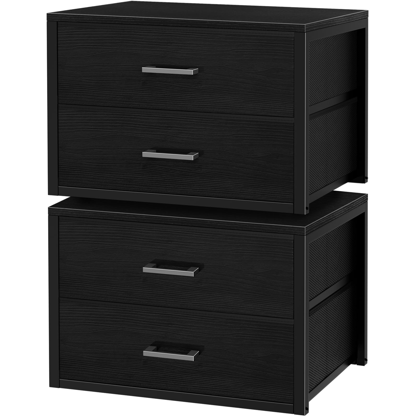 Amazon.com: BOLUO Stackable Storage Drawers Closet Organizers and ...