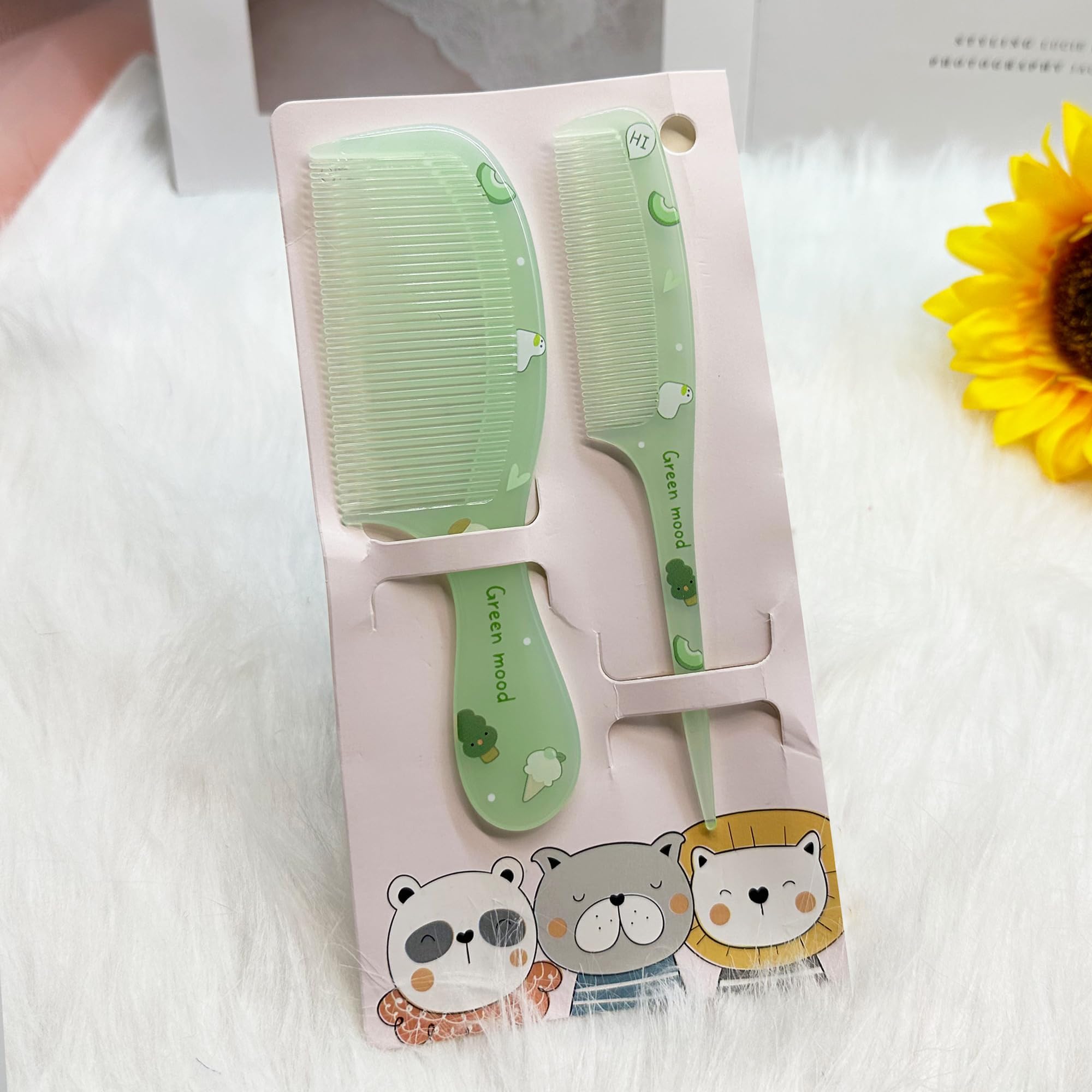 Amazon.com : Small Cute Hair Comb,2 Piece Mini Hair Comb Set Fine Tooth ...