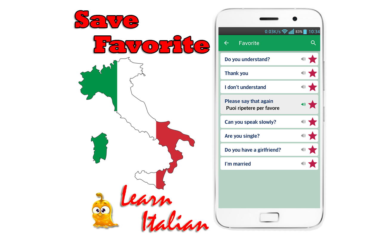 Learn Italian Language Free Offline - App on Amazon Appstore