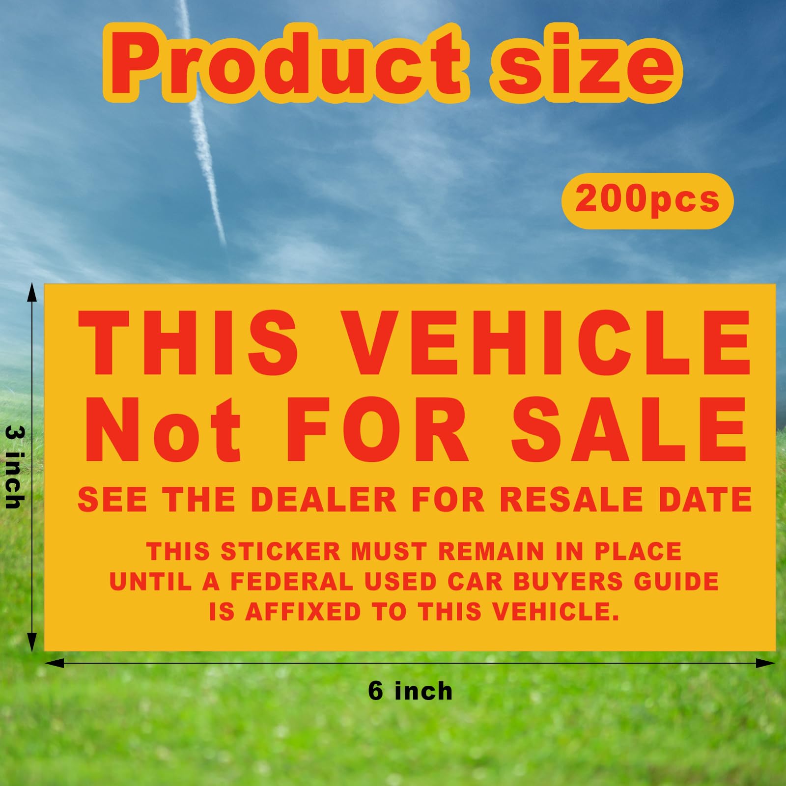 Snapklik.com : Sayglossy 500 Pcs Car Dealership Supplies This Vehicle ...