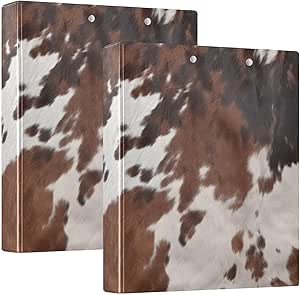 Amazon.com : Haskirky Cow Print 3 Ring Binders 1.5 Inch Clear View ...