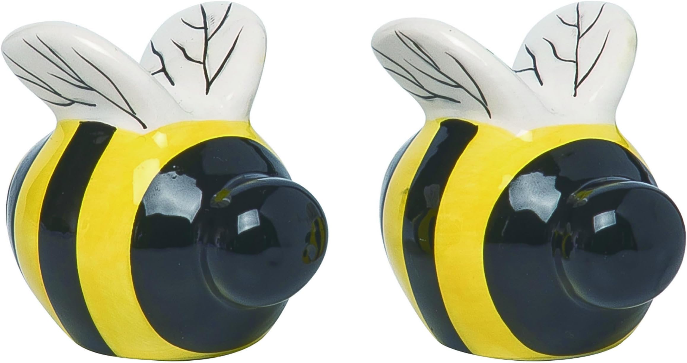 Amazon.com: Appletree 2-Inch Ceramic Bee Salt and Pepper with ...