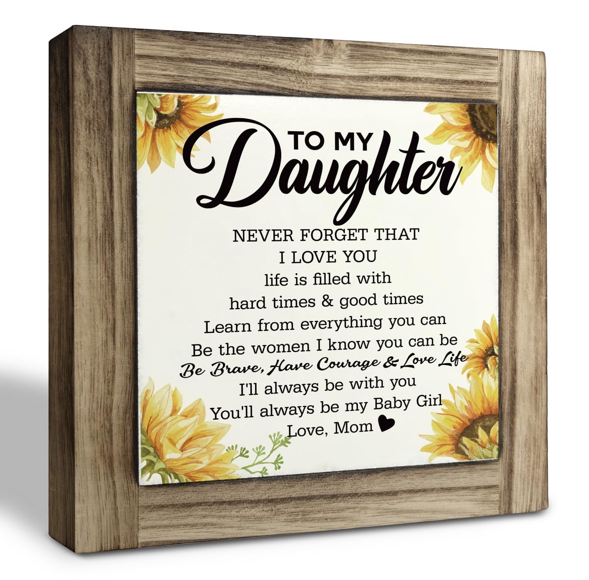Snapklik.com : Daughter Wood Sign, Box Wood Plaques Desk Décor, Adult ...