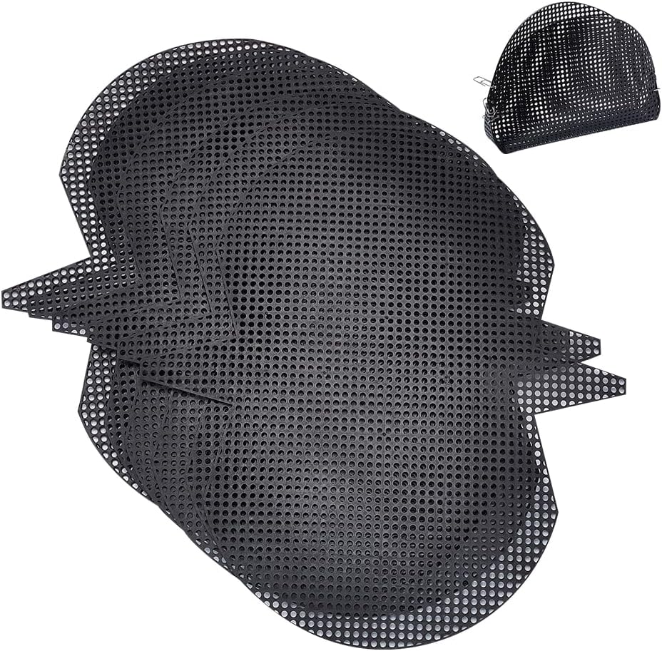 Amazon.com: WADORN 6pcs Plastic Mesh Canvas Sheets, 9.4x10.4Inch Black ...