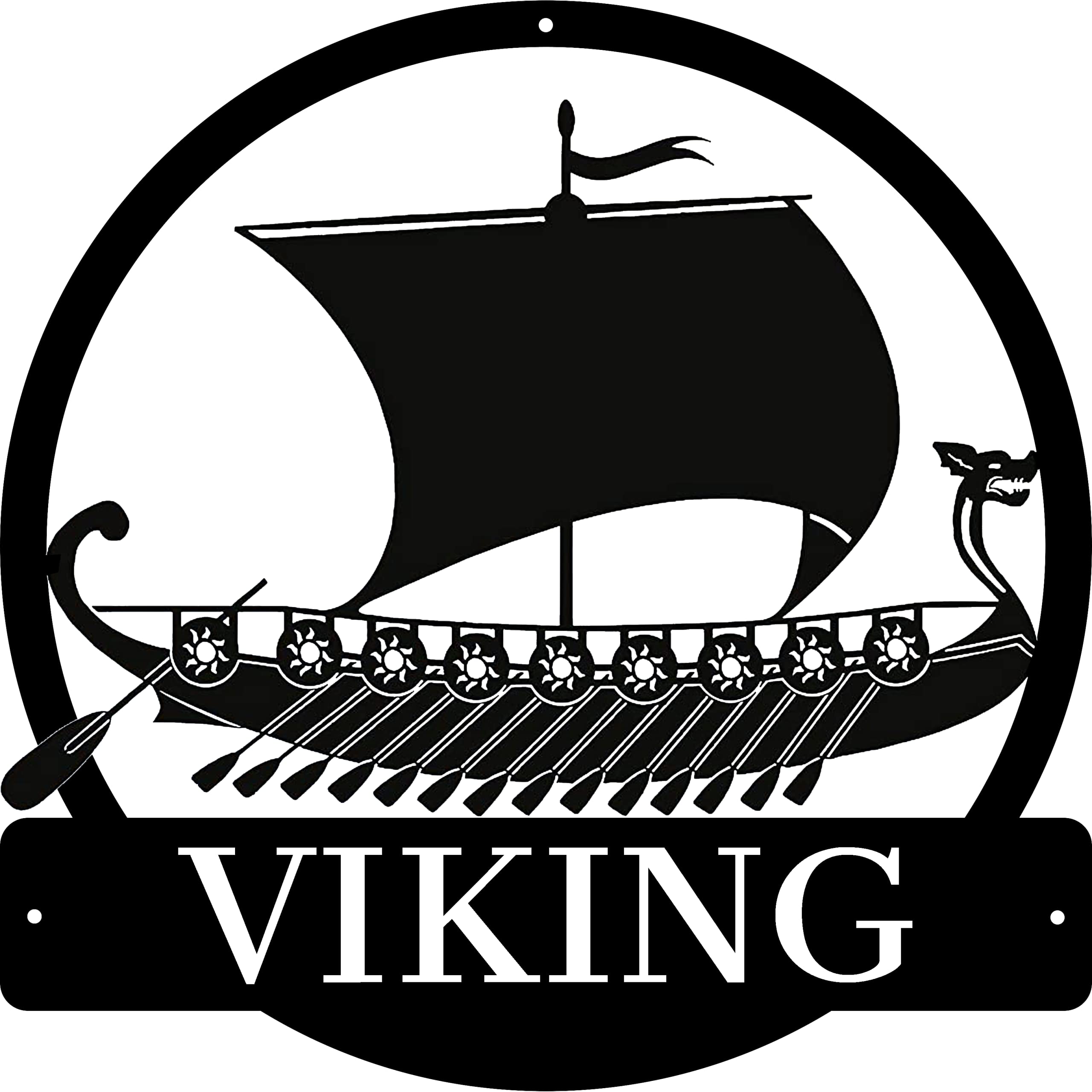 Viking Ship Line Art