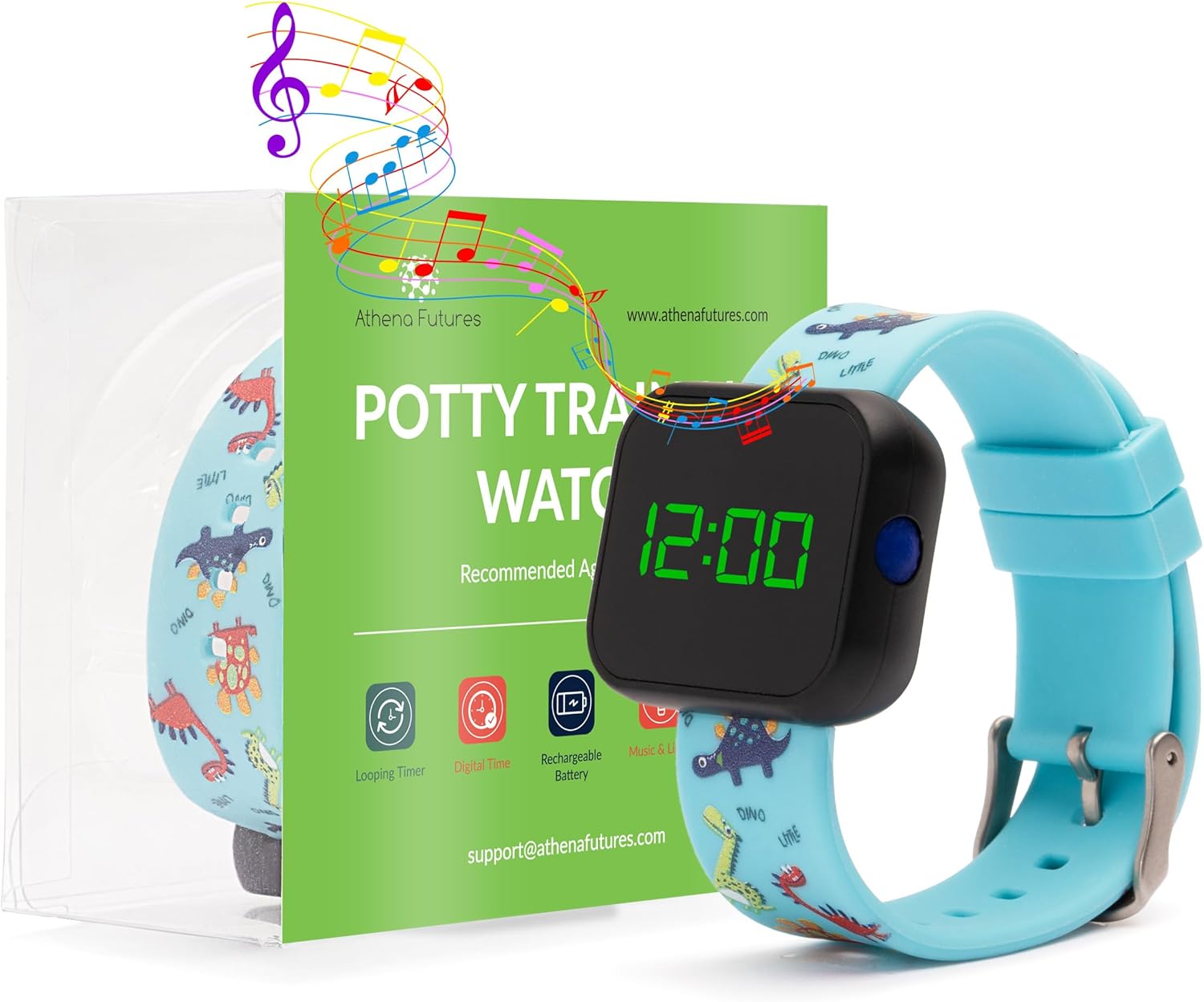 Potty Training Timer Watch With Flashing Lights And Music Tones - Not ...