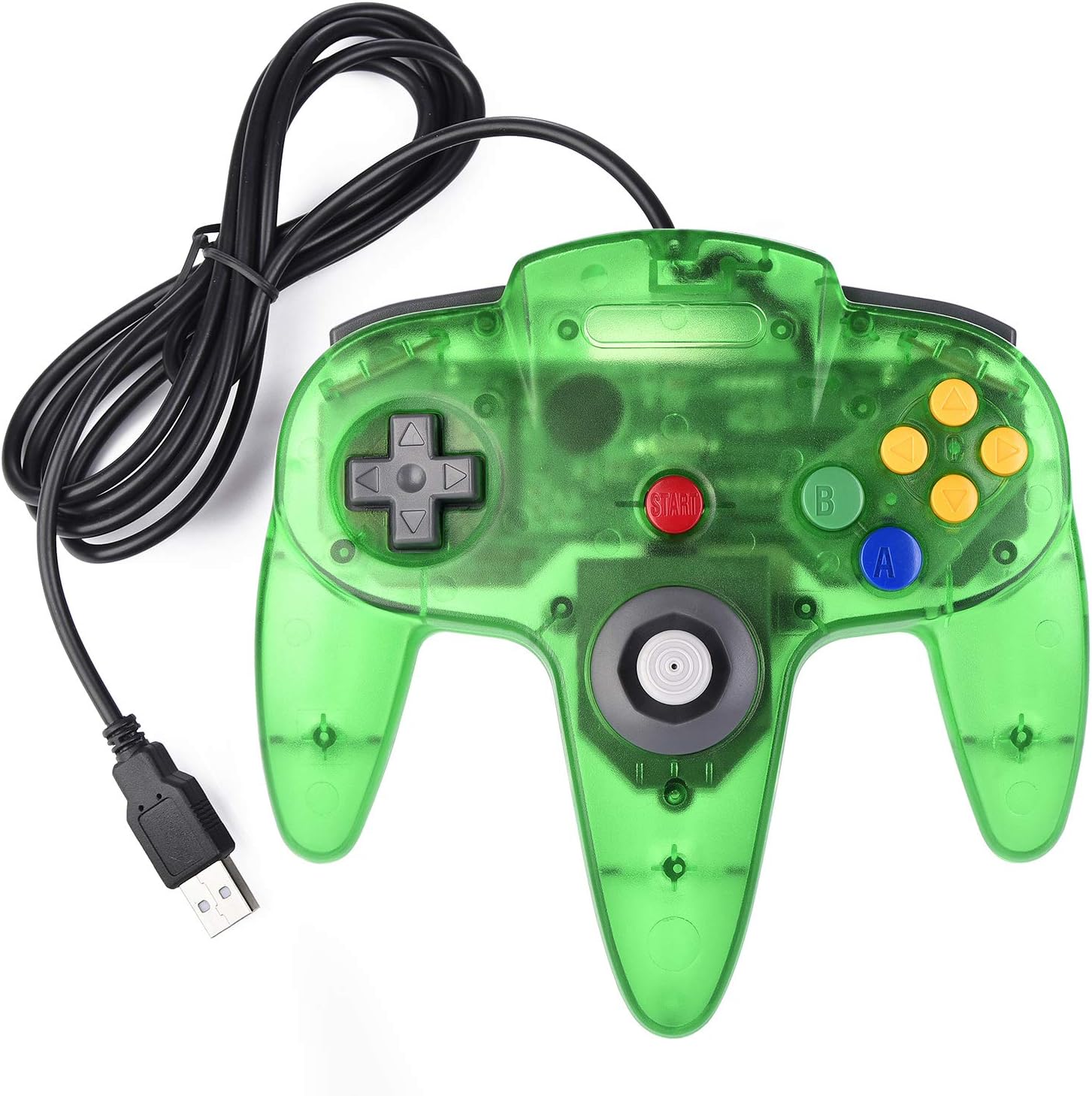 Amazon.com: suily USB Controller for Classic N64 Games, Wired USB ...