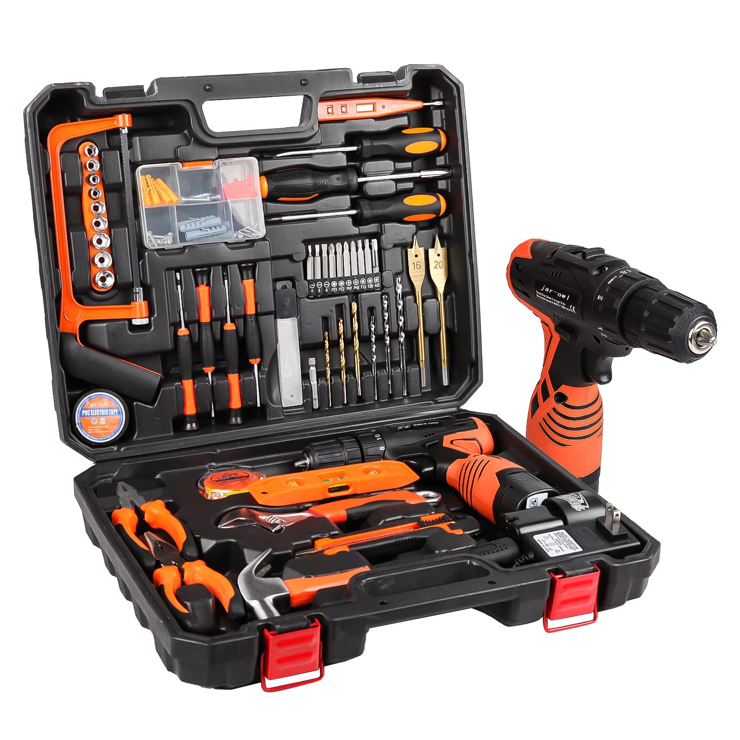 Power Tools Combo Kit, LETTON Tool Set with 60pcs Accessories Toolbox ...