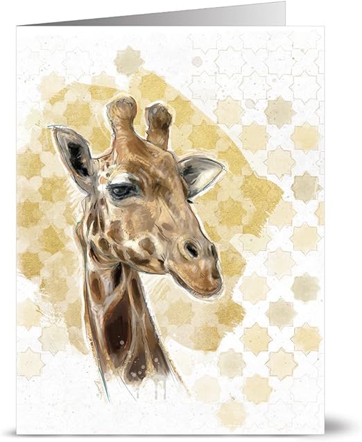 Amazon.com : Note Card Cafe All Occasion Greeting Card Set with Gray ...