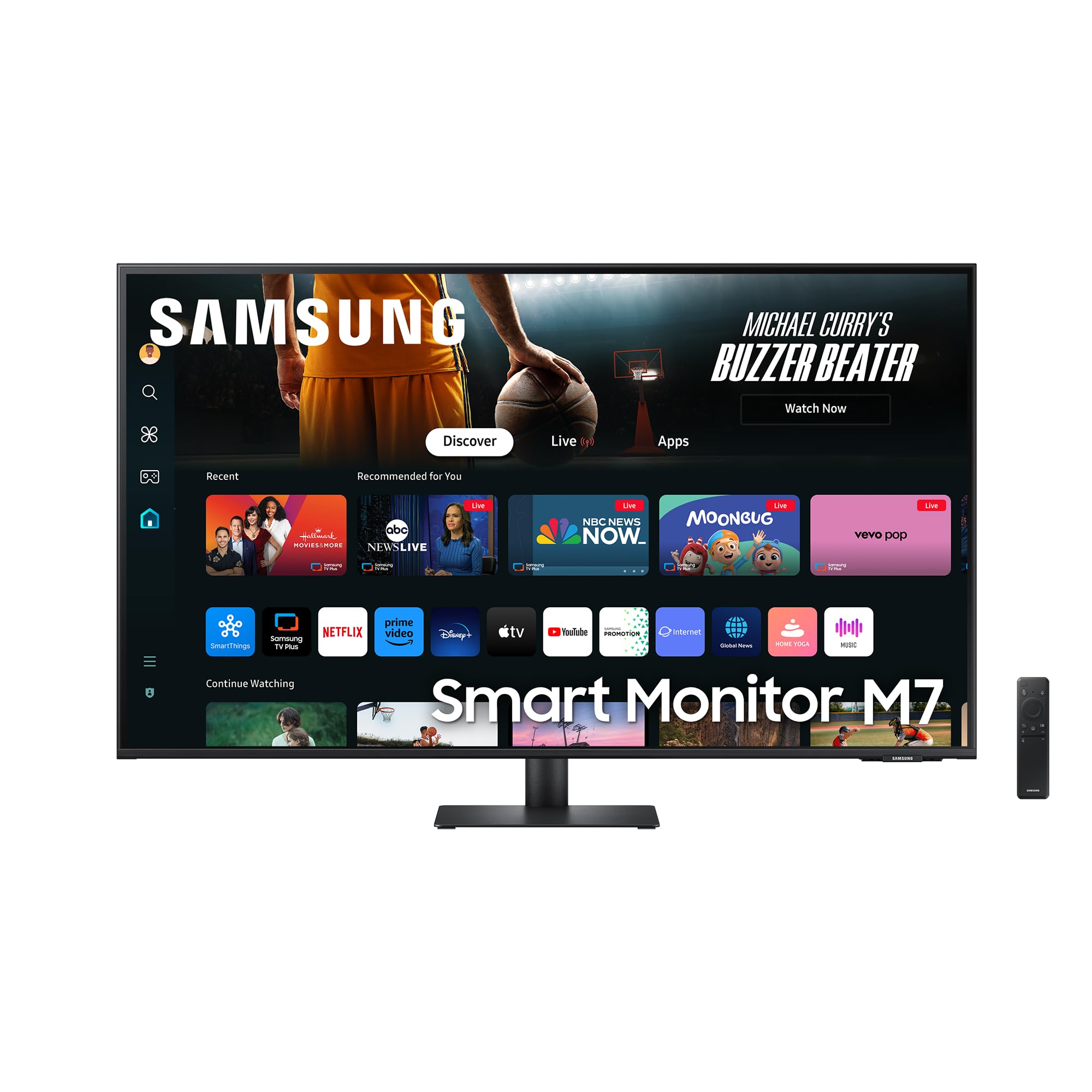 Samsung Smart Monitor M7 (S43DM702), Flat 43'', 3840x2160 (UHD 4K ...