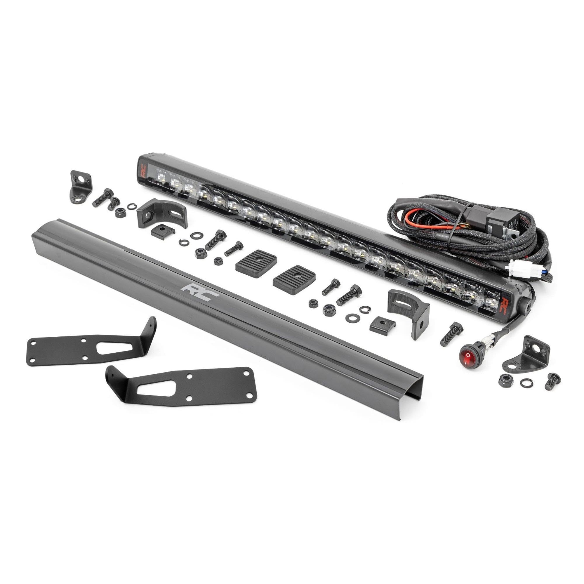 Amazon.com: Rough Country 20" LED Light Bar Bumper Mount Kit for Ram ...
